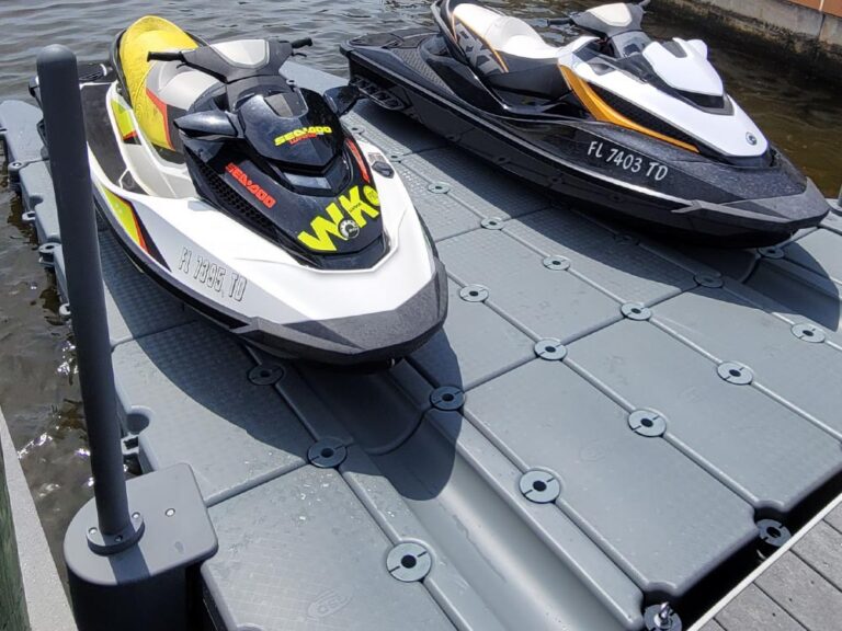 Floating Jet Ski Docks & PWC Docks By Gulf Stream Docks
