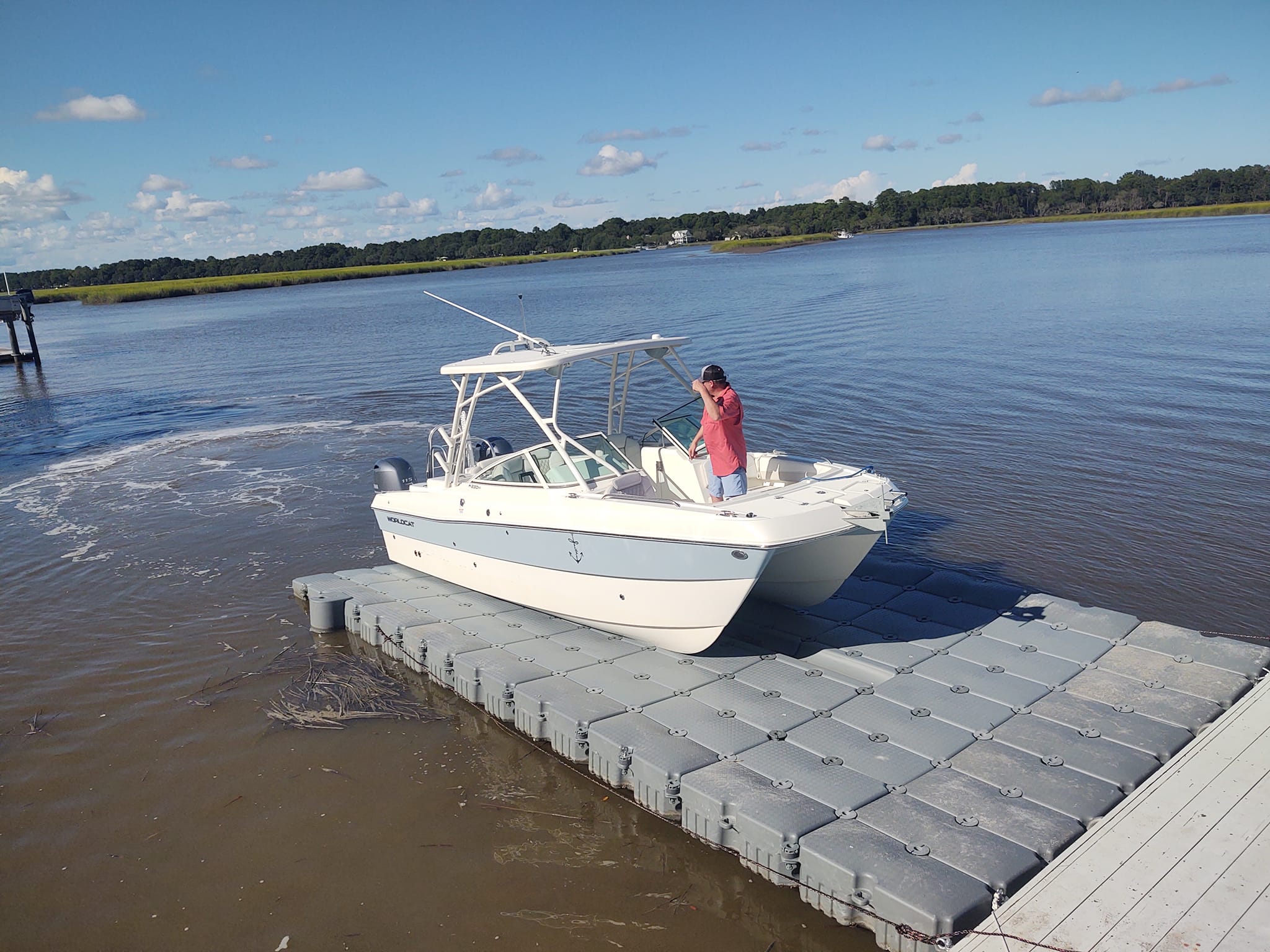 Catamaran & Flat Bottom Boat Docks By Gulf Stream Docks